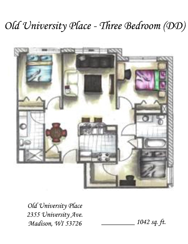 Old University Place Apartments | Madison Campus & Downtown Apartments